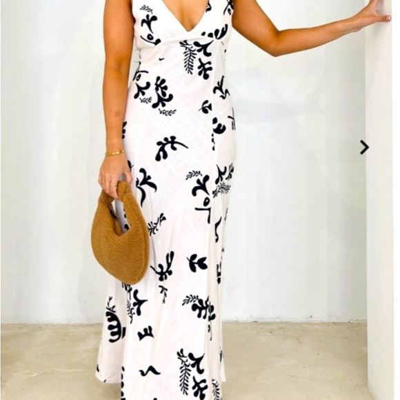 Paper Heart | Dresses | Paper Heart Black And White Maxi Dress Size M ...